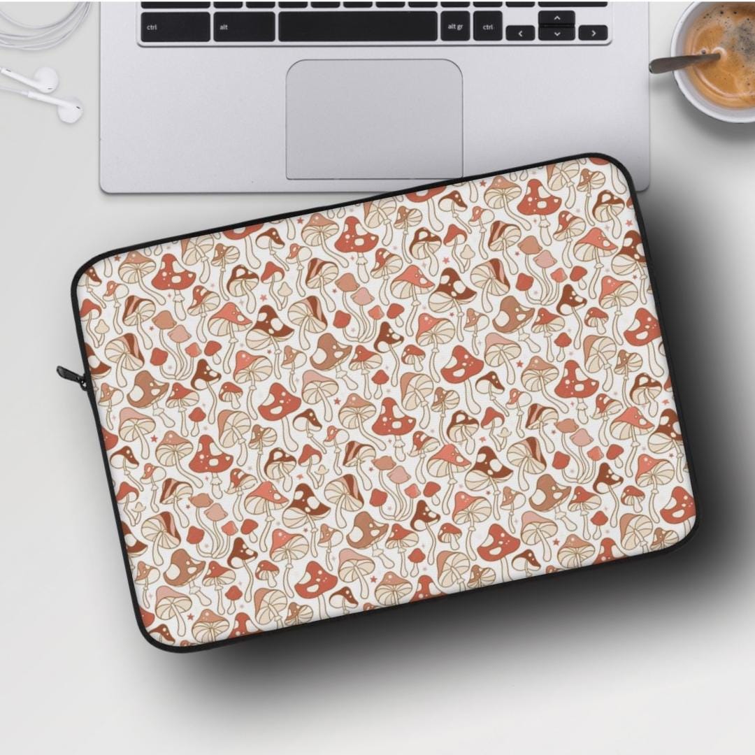 Whimsical Mushroom Laptop Sleeve, Tablet Accessories, iPad Accessory, 3 ...