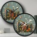 Whimsical Wildflower Wall Clock Flowers & Books Clock, Literature Wall ...