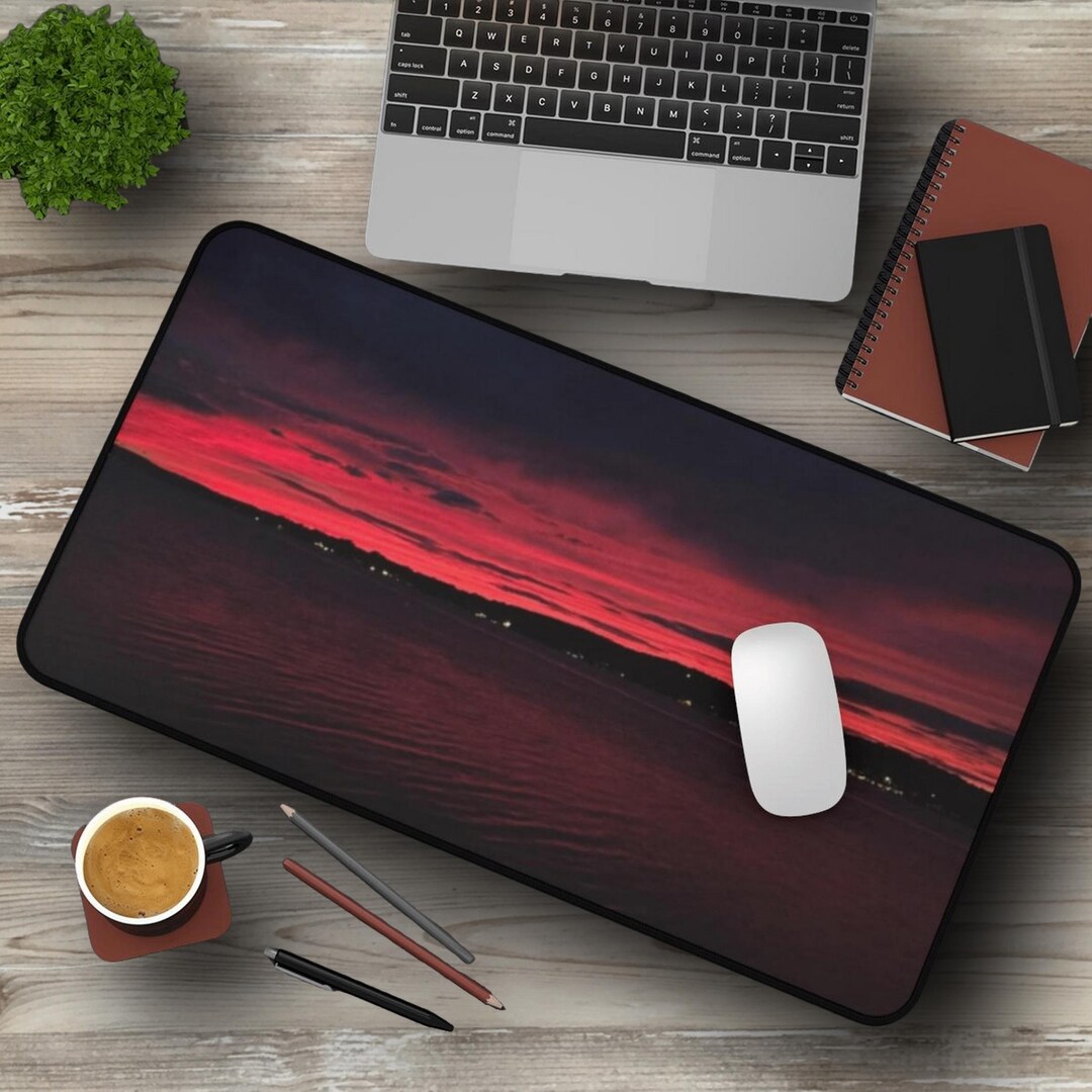 Lake Sunset Desk Mat, Office Computer Mat, Craft Mat, Multipurpose Mat ...
