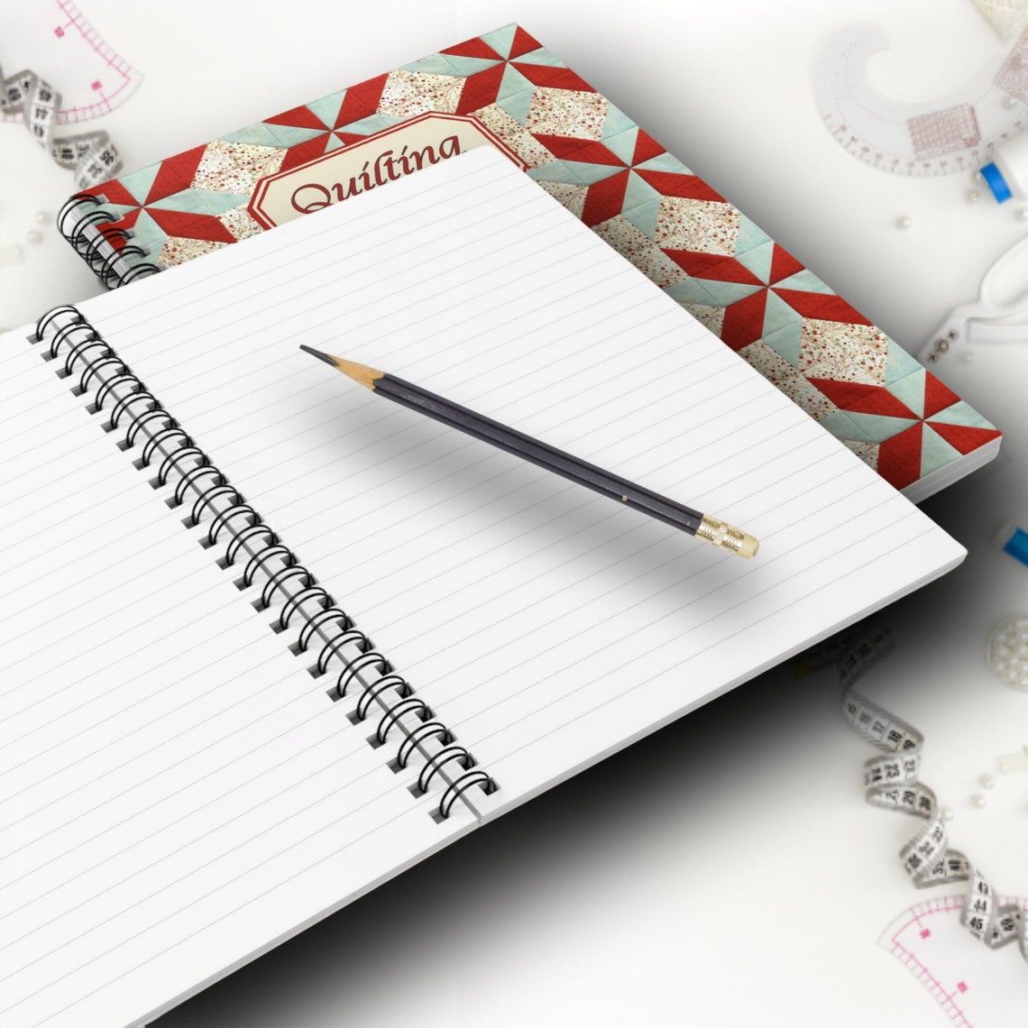 Quilting Spiral Notebook - Personal Quilt-design Notebook, Country ...