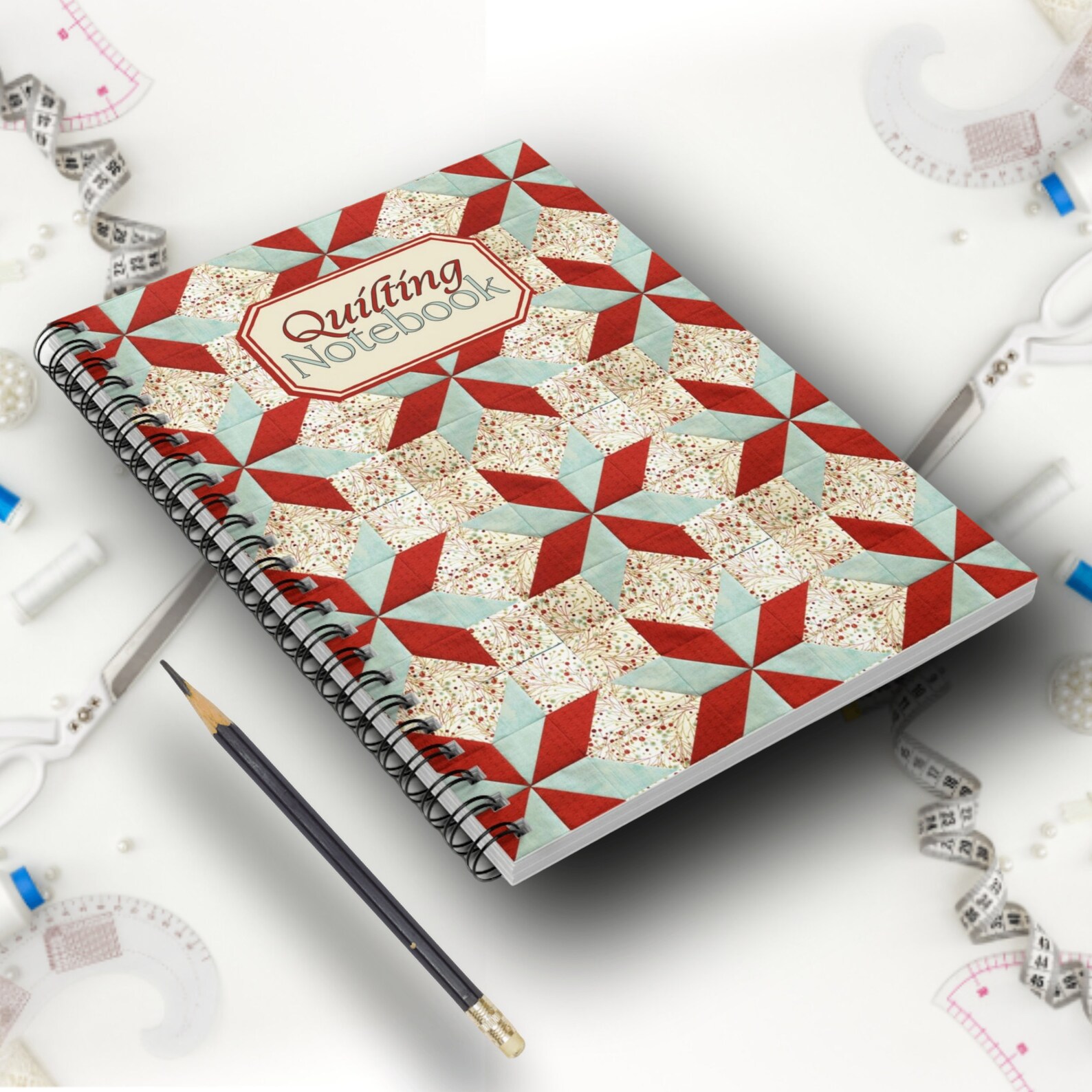 Quilting Spiral Notebook - Personal Quilt-design Notebook, Country ...