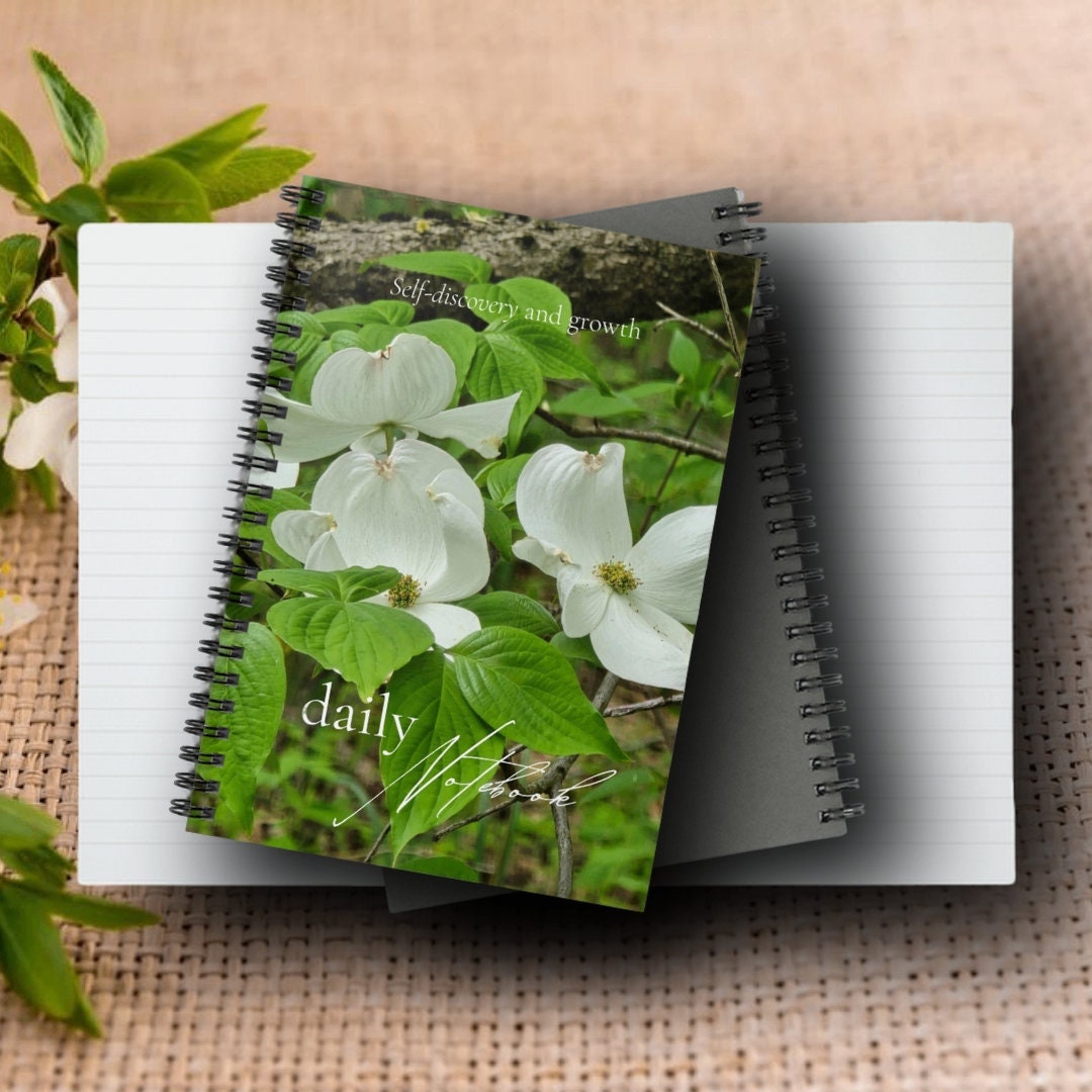 Daily Spiral Notebook - Self-inspiration and Growth, Daily Diary, Ruled ...