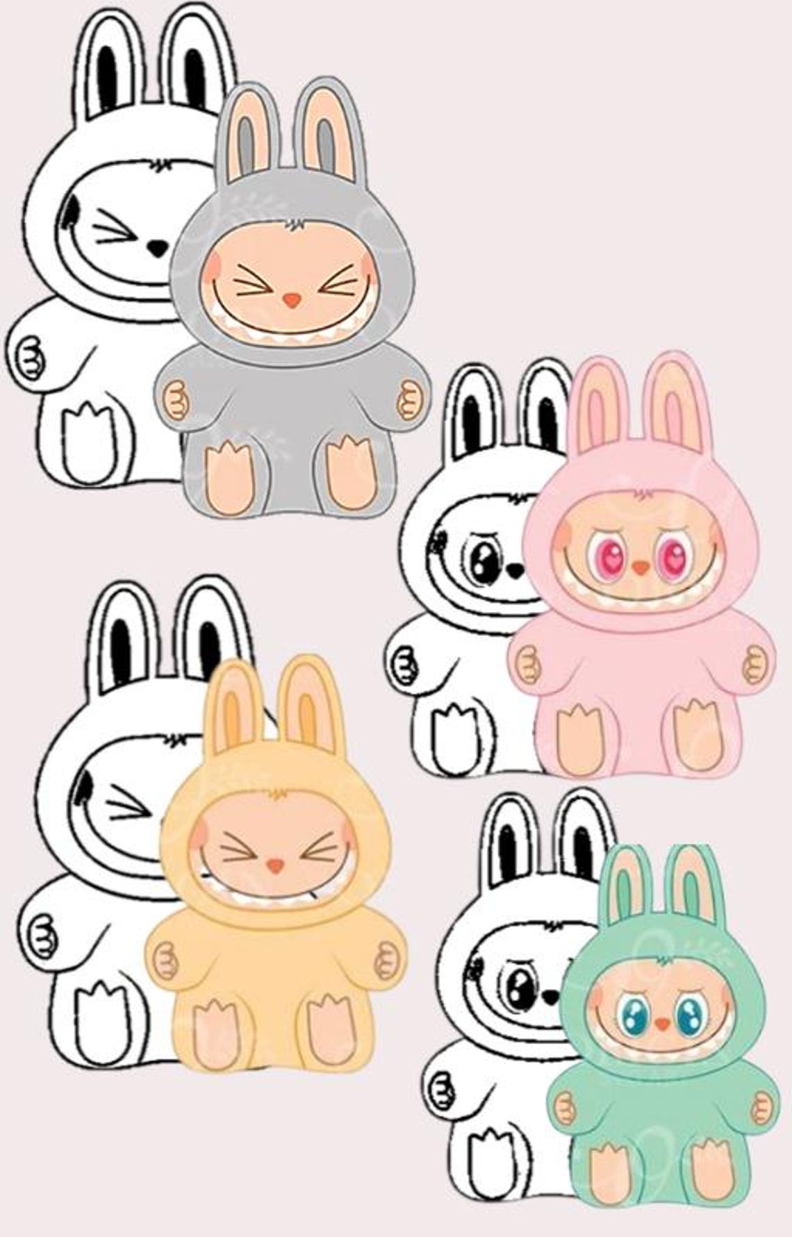 Labubu Coloring Book Dot to Dot Digital Book - Etsy Canada