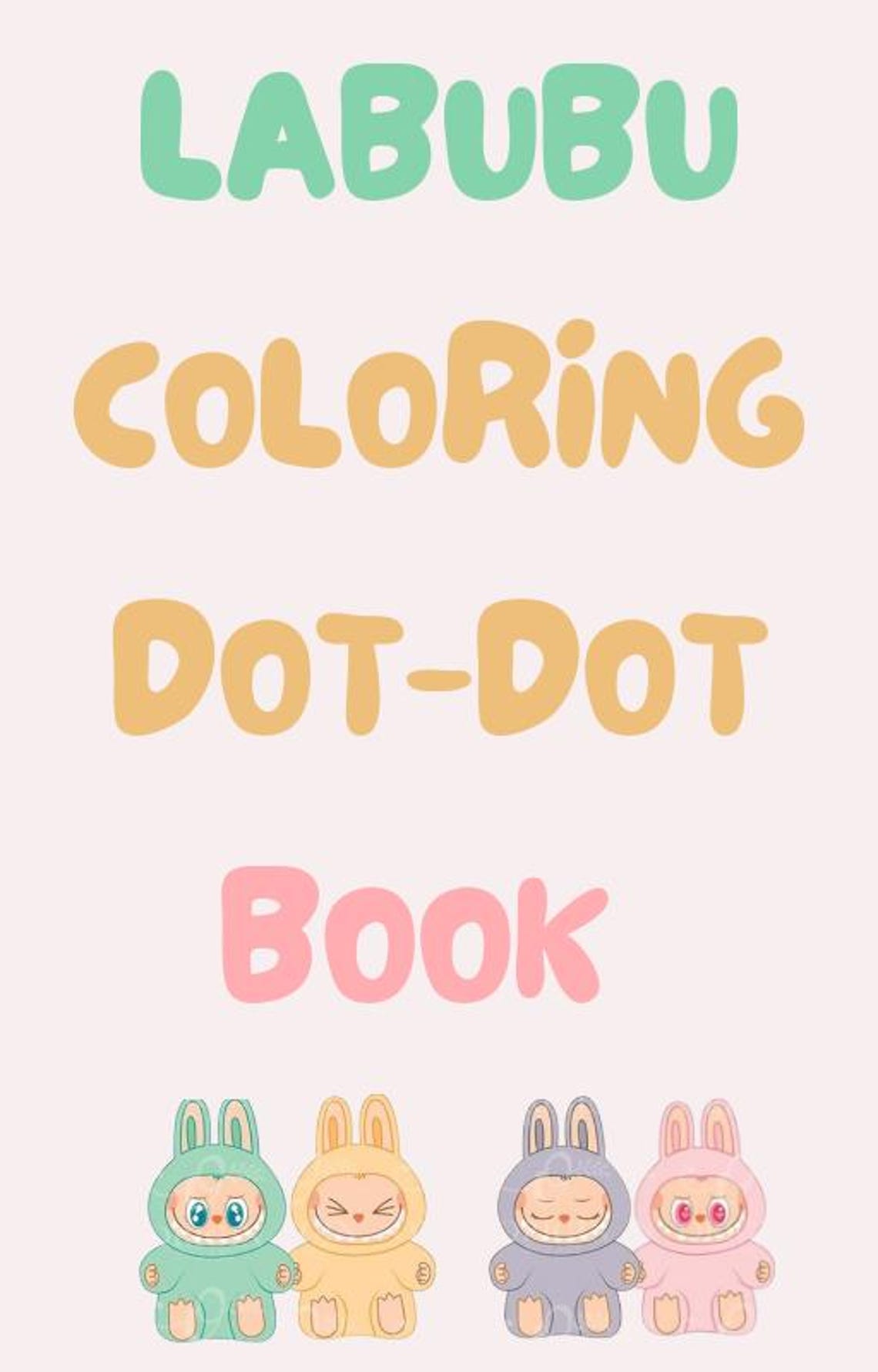 Labubu Coloring Book Dot to Dot Digital Book - Etsy Canada