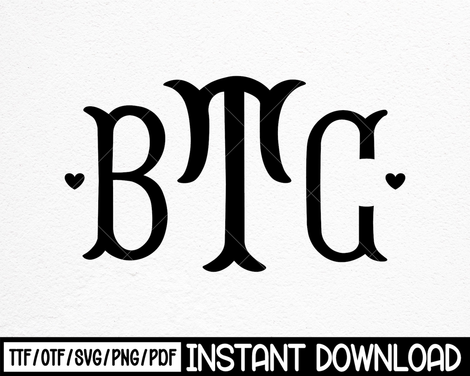 Fishtail Premium Monogram Svg, Fishtail Font Svg, Monogram Font Svg ...