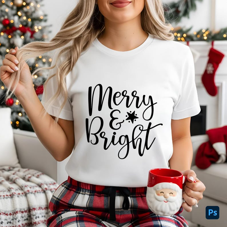 Merry and Bright Christmas SVG Bundle, Holiday Cut Files (digital ...