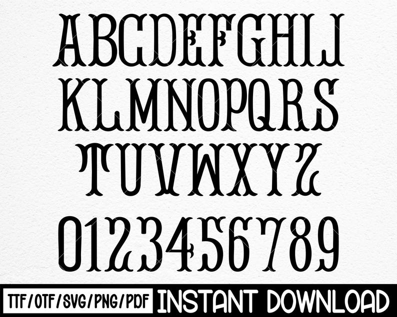 Fishtail Premium Monogram Svg, Fishtail Font Svg, Monogram Font Svg ...