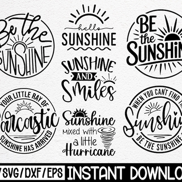 Hello Sunshine Svg - Etsy