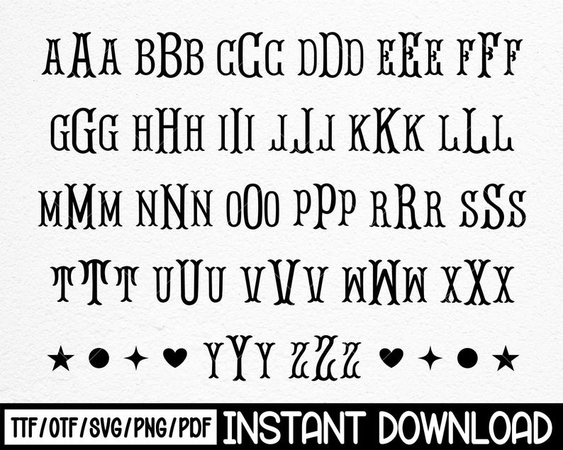 Fishtail Premium Monogram Svg, Fishtail Font Svg, Monogram Font Svg ...