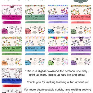 Animal Kingdom | Sudoku for Kids | Printable Activity | Preschool ...