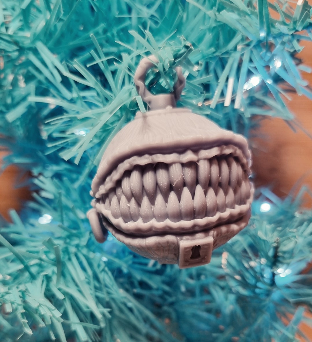 Mimic Christmas Tree Decoration - BAUBLE - 3D Printed D&D Festive Gift ...