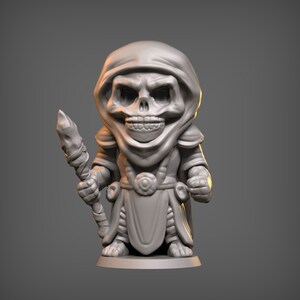 Adoralands SNEAKY SKELETON 3D Printed Chibi TTRPG D&D Miniature - Etsy