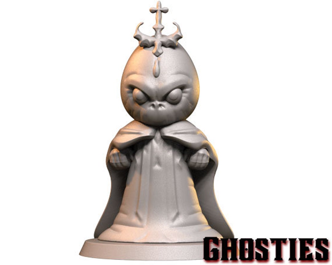 The LICH LORD 3D Printed GHOSTIES Halloween Horror Miniature Chibi - Etsy