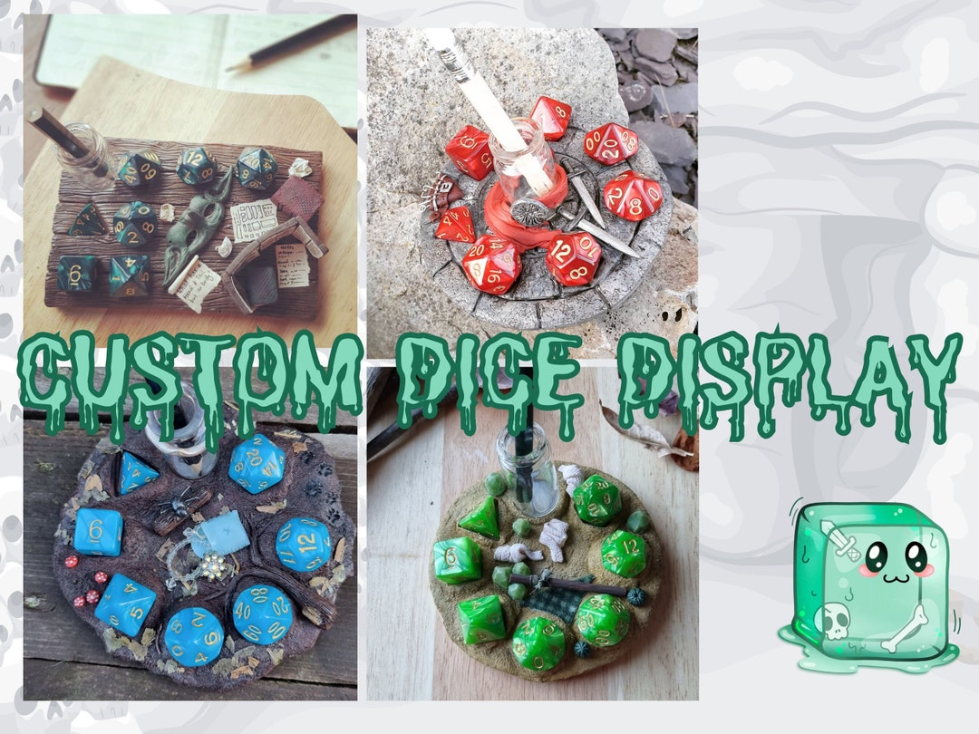 CUSTOM Polyhedral Dice Display - Handmade Bespoke TTRPG Tidy - Etsy
