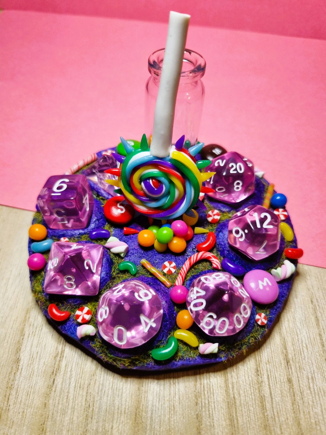 The Candy Fairy Barbarian - Polyhedral Dice & Pencil Holder - Dungeons ...