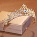 Princesscore Golden Diamond Tiara, Royalcore Crown, Wedding Tiara ...