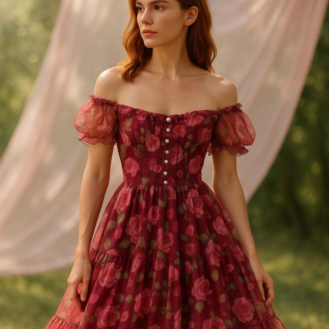 Fairycore Princess Dress, Fairytale Gown, Coquette Aesthetic, Royalcore ...