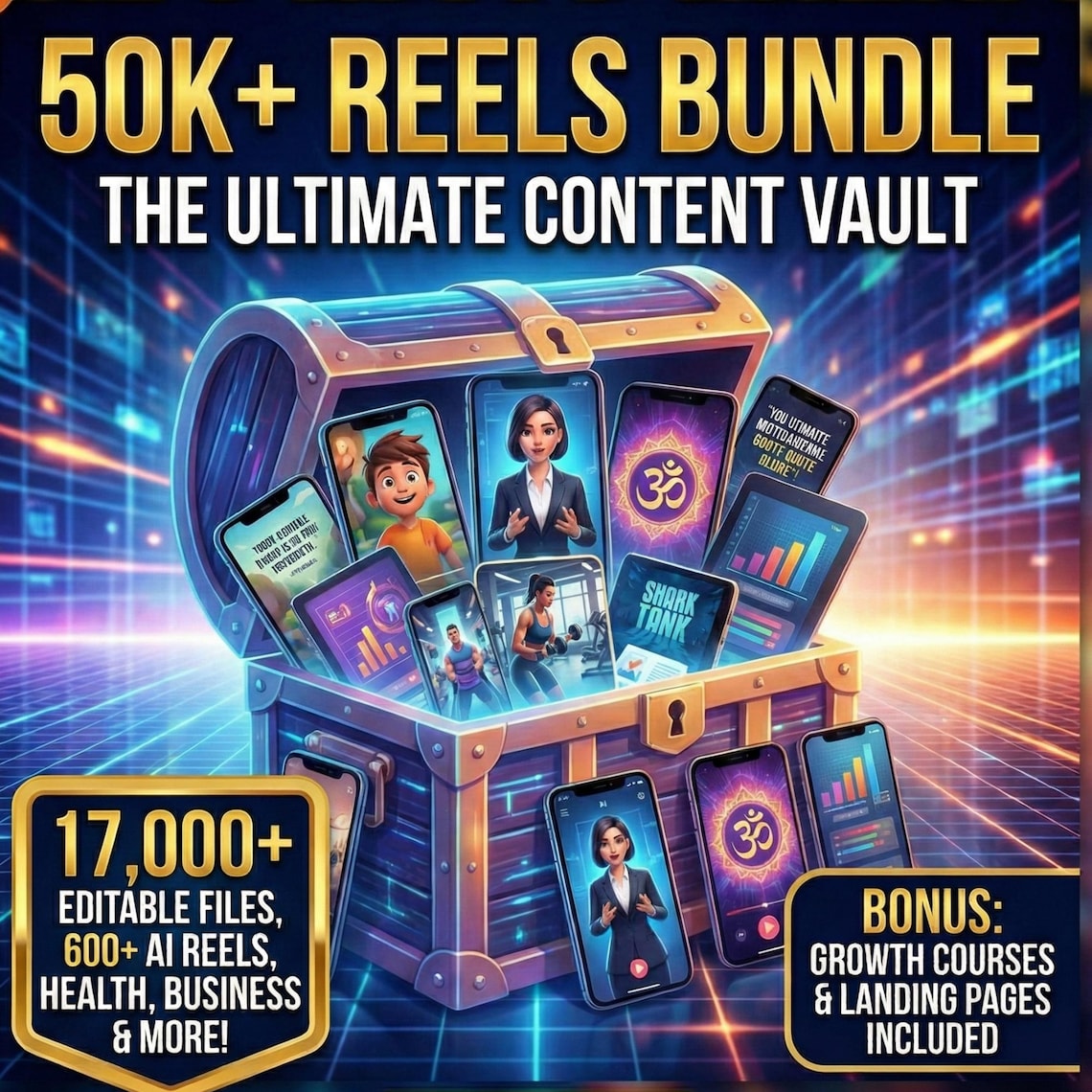50K+ Viral Reels Bundle | AI Ready-to-use Templates - Etsy