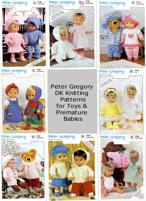 Peter Gregory Knitting Patterns for Dolls & Prematures - Etsy UK