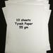 Tyvek 55 Gsm - Pack of 10 A4 Sheets - Etsy