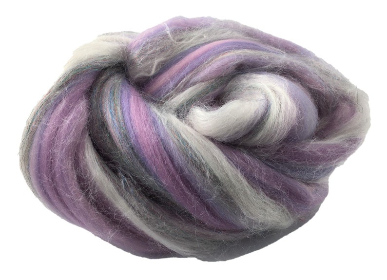 Shimmer Pastel Lilac Merino Wool/silk/trilobal Mix for - Etsy