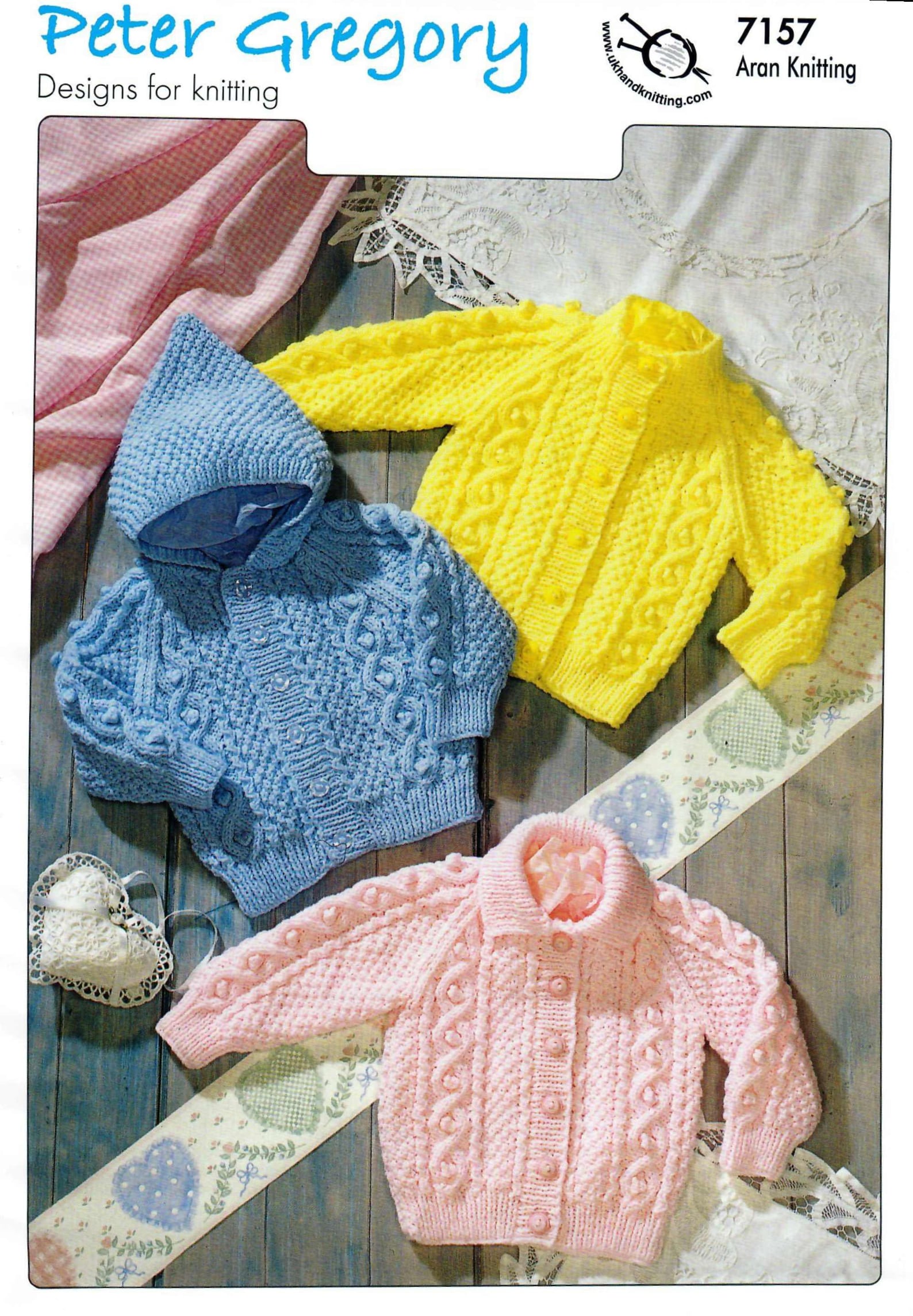 Peter Gregory Knitting Patterns for Babies to Toddlers in Aran - Choose ...