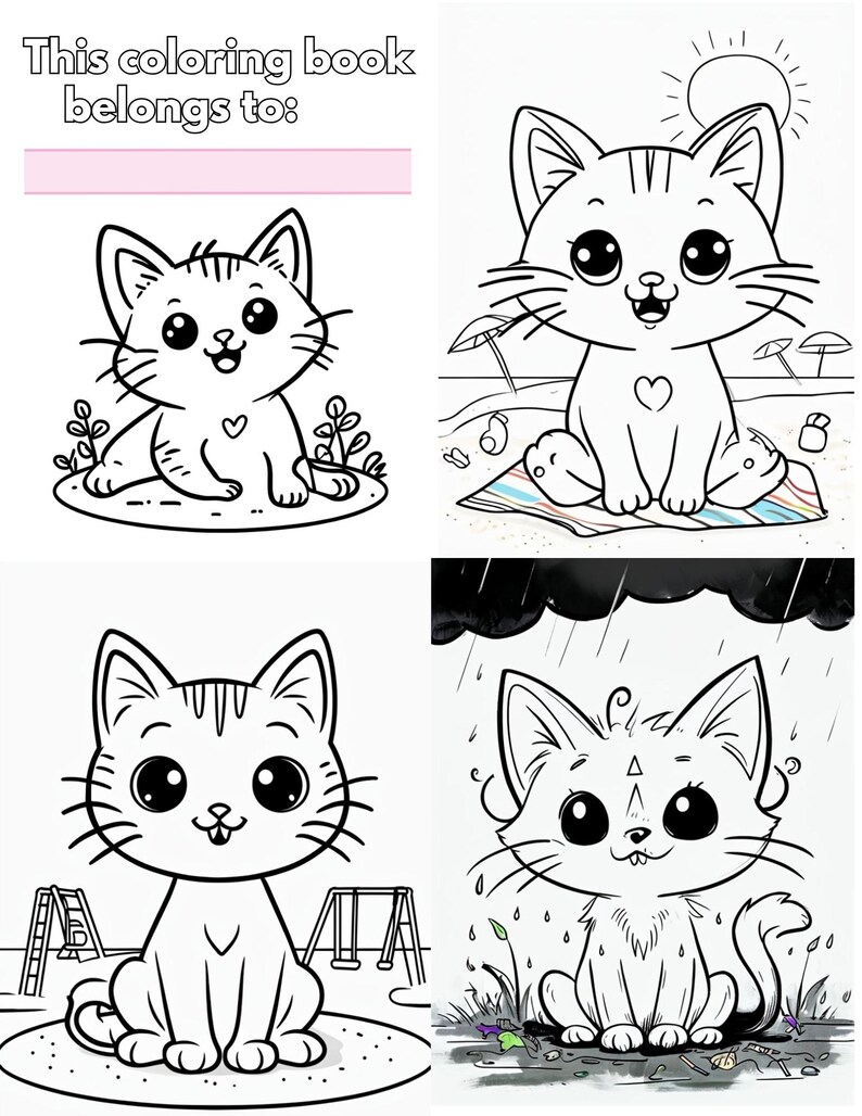 Splash of Imagination: Coloring Fun for Kids | 4x6 Printable and ...
