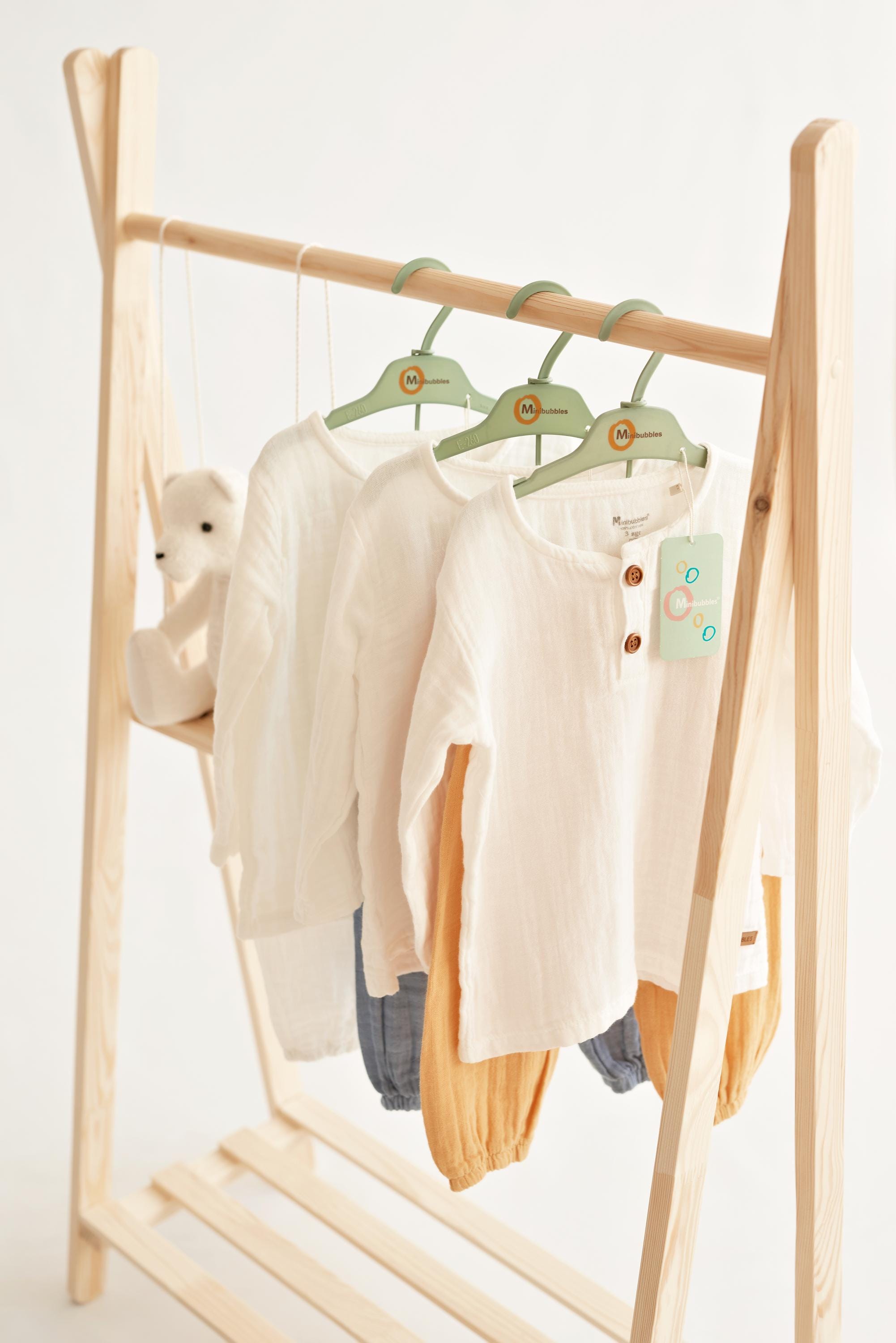 Wooden Clothing Rack, Montessori Wardrobe, Kids Clothes Rack, Nursery ...