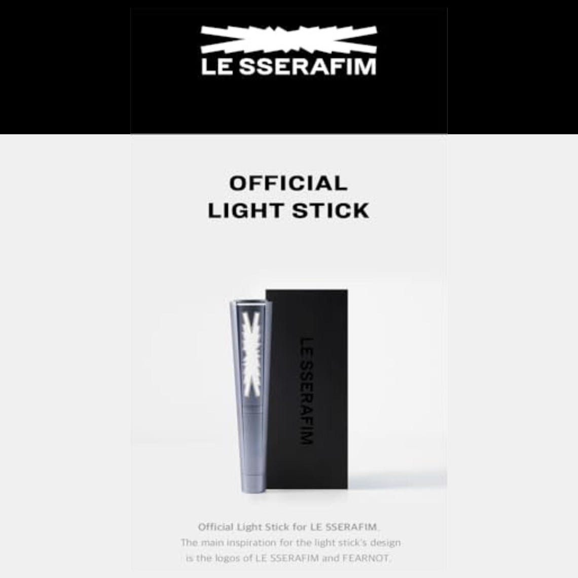 LE SSERAFIM Official Light Stick | FEARNOT Fanlight | K-pop Concert ...