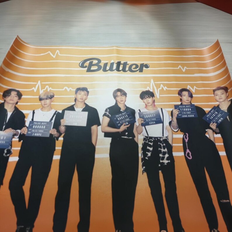 BTS Official Butter Special Limited Edition Posters (2 Types UNFOLDED ...
