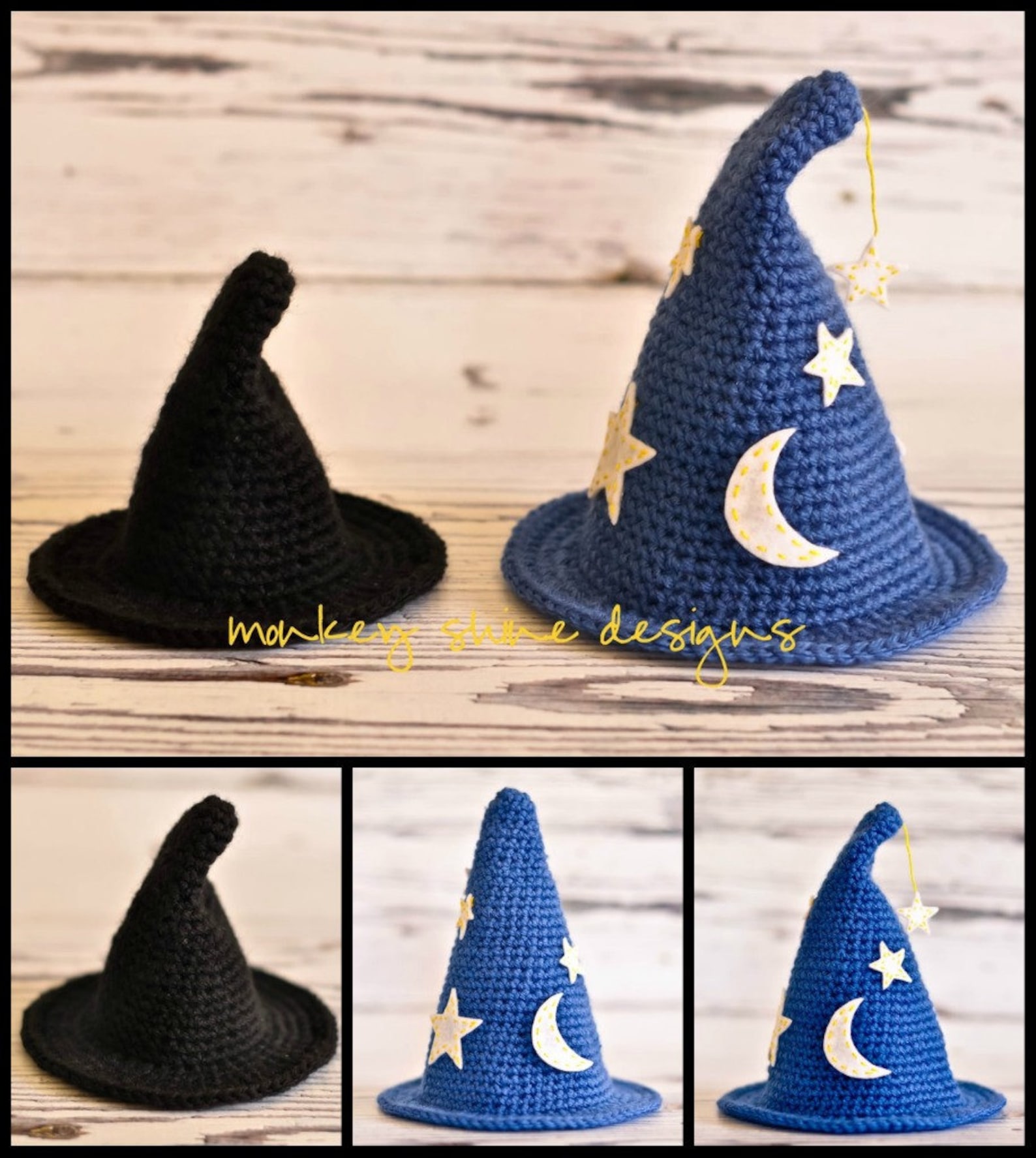 Wizard or Witch's Hat PDF Crochet Pattern - Etsy