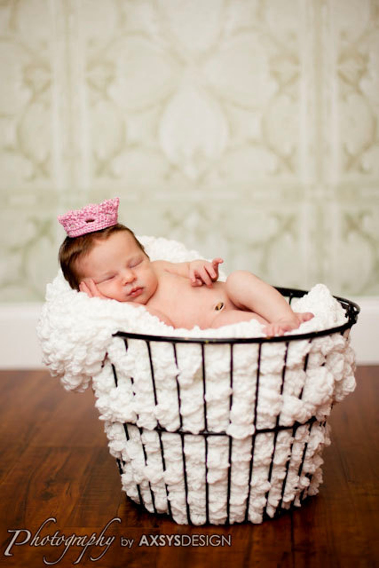 Mini Crown Crochet Pattern PDF I Newborn Photo Prop Crown I Princess ...