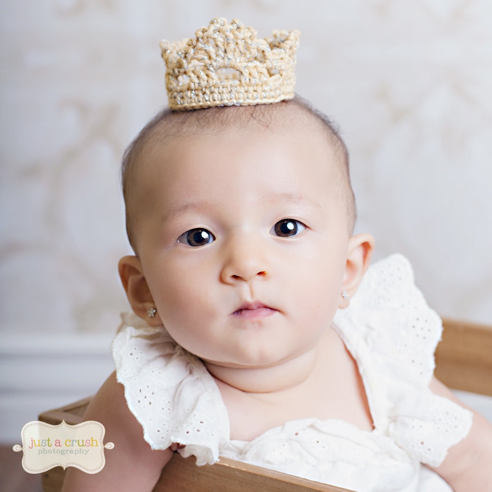 Mini Crown Crochet Pattern PDF I Newborn Photo Prop Crown I Princess ...