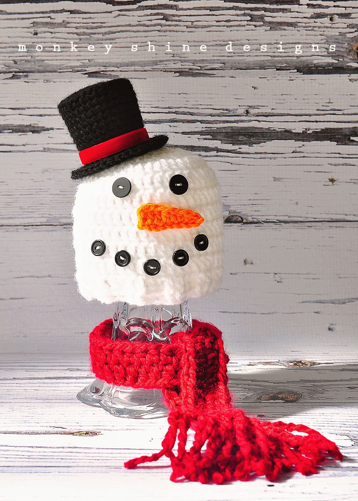 Snowman Hat and Scarf Set PDF Pattern - Etsy