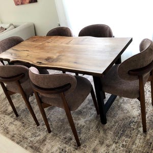 Luxury Walnut Table, Large Dining or Conference Table, Custom Solid ...