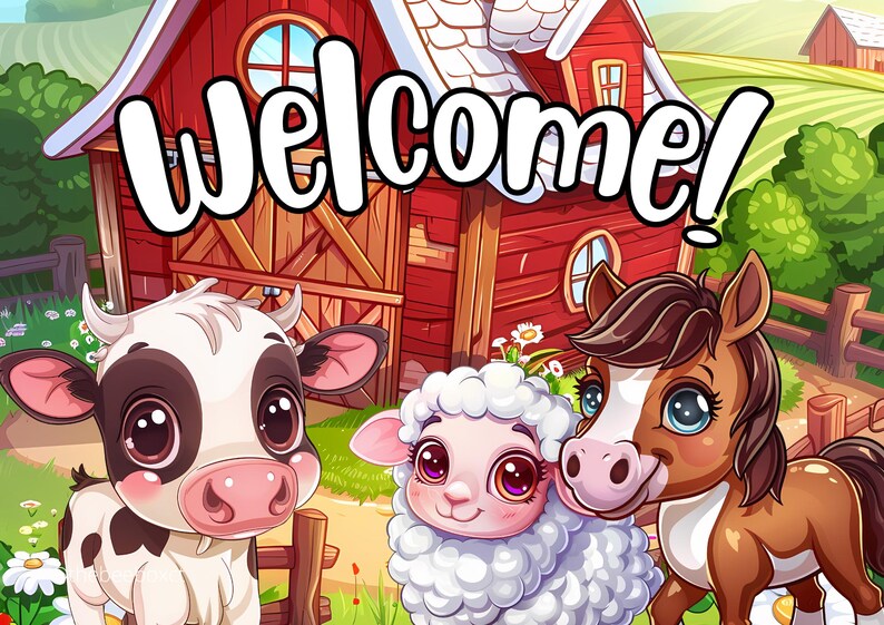 Farm Animals Theme Classroom Decor Set - Etsy