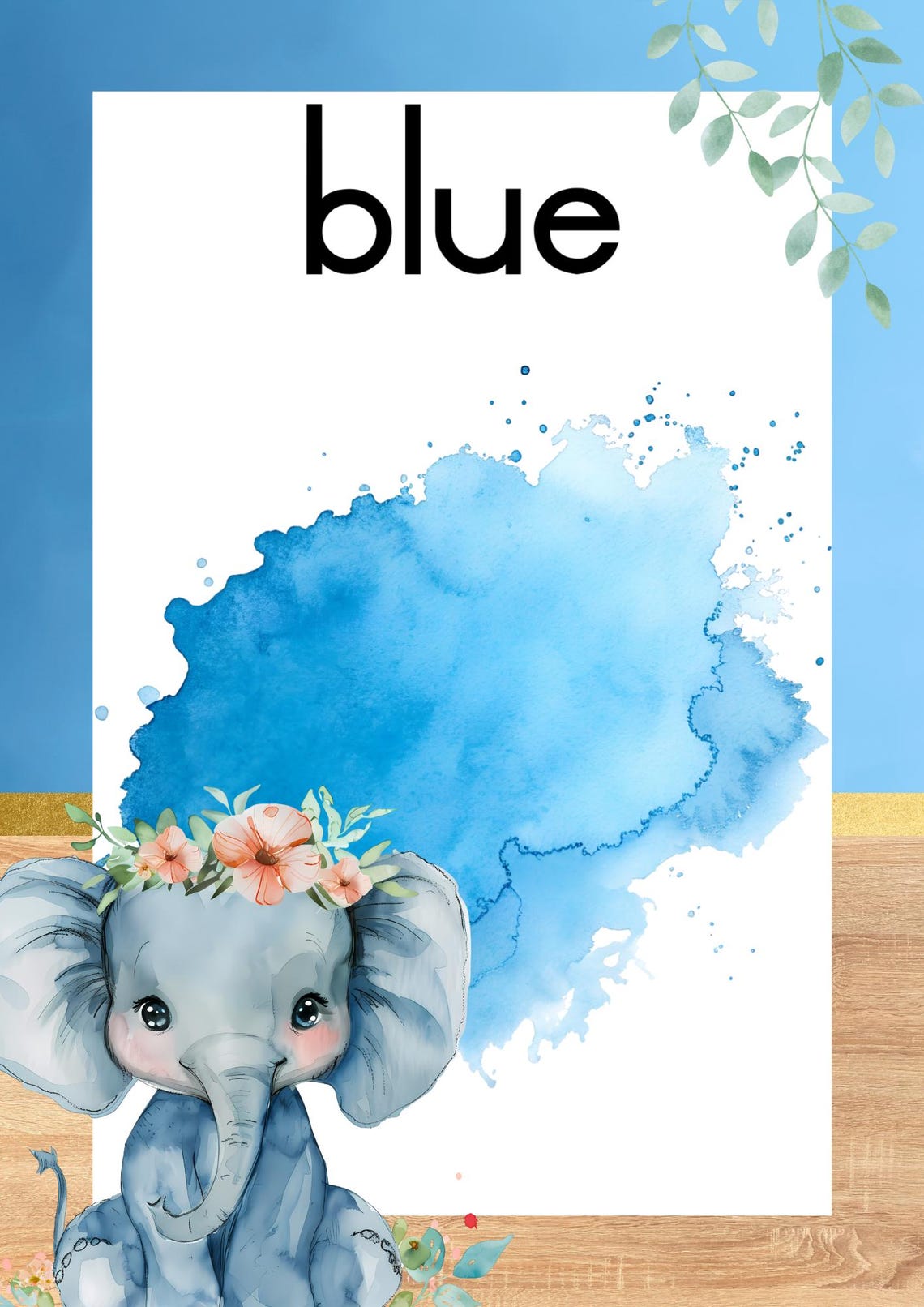 Floral Elephants Classroom Decor Set - Etsy