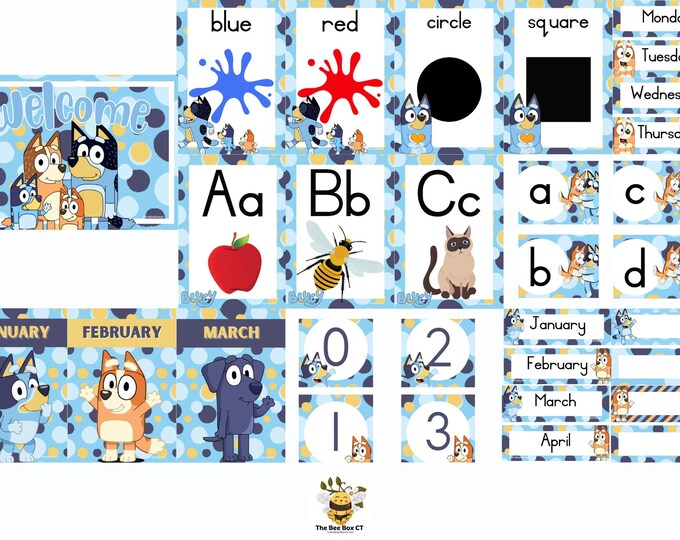 Inspired by Bluey Bulletin Borders| Classroom Decor| Bulletin Borders ...