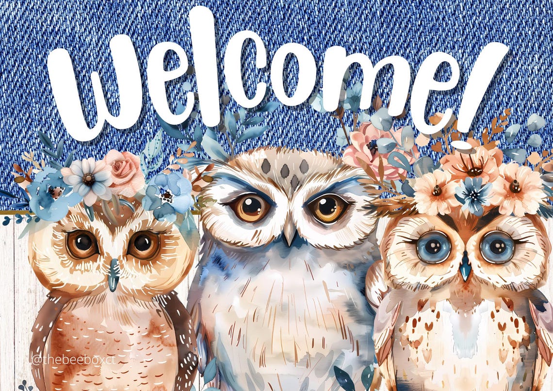 Boho Owl Classroom Decor Set - Etsy