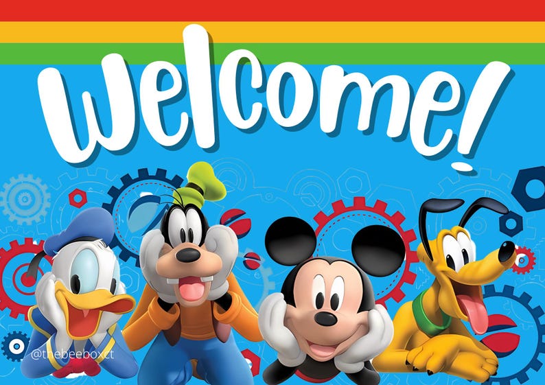 Mickey Mouse Clubhouse Classroom Decor Set - Etsy