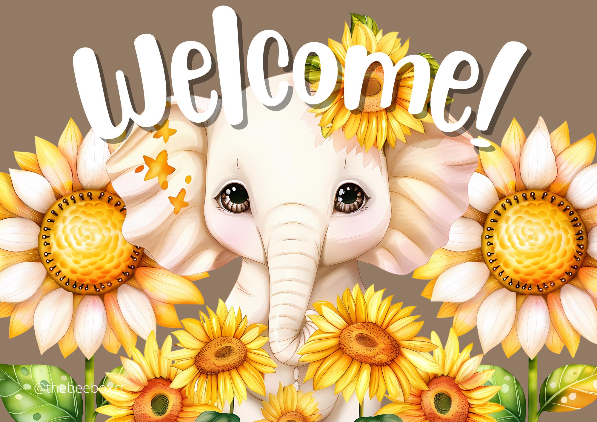 Sunflower Elephant Classroom Decor Set - Etsy