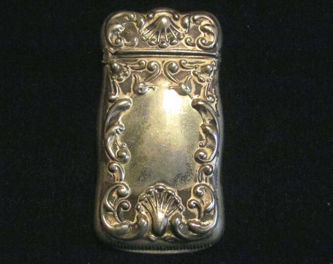 Victorian Match Safe 1800's Match Holder Silver Antique Vesta Case - Etsy