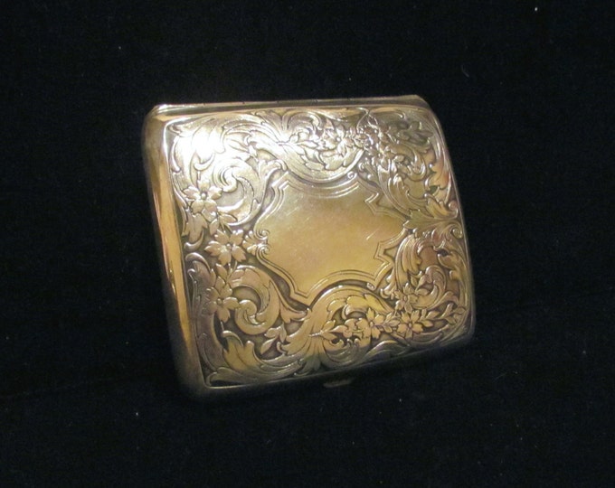 Victorian Cigarette Case 1900's Silver Plated W M Co Card Case RARE ...
