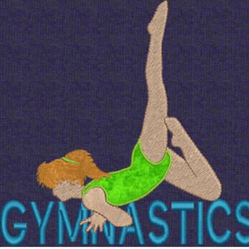 Gymnastic Stag Chest Stand Pose Applique Machine Embroidery - Etsy