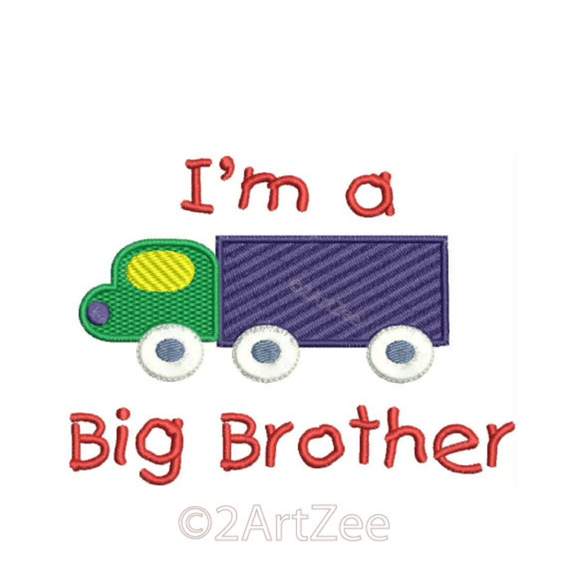 I'm A Big Brother Machine Embroidery Design - Etsy