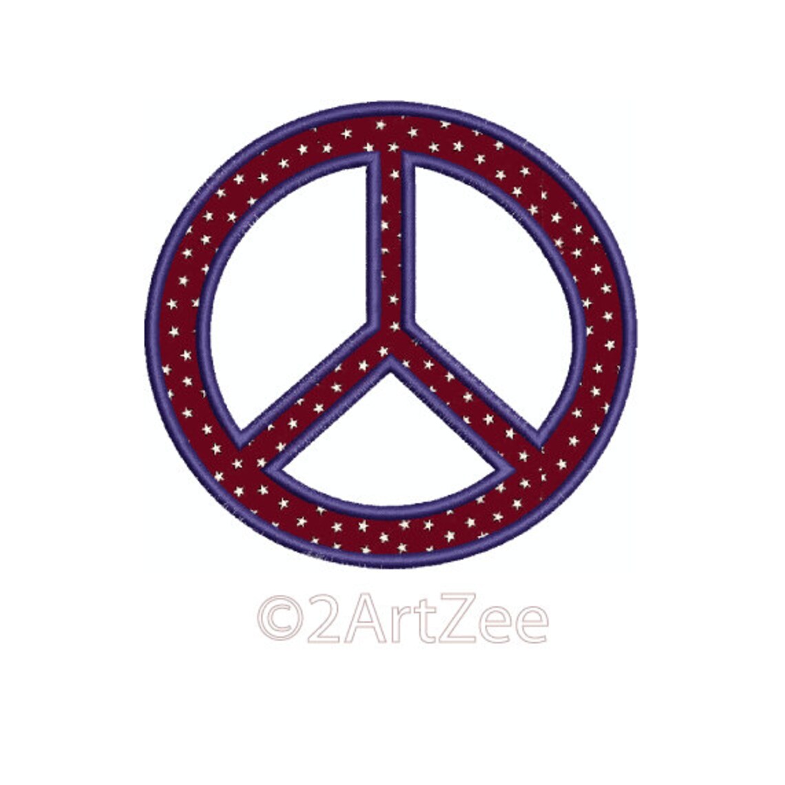 Peace Applique Machine Embroidery Design - Etsy