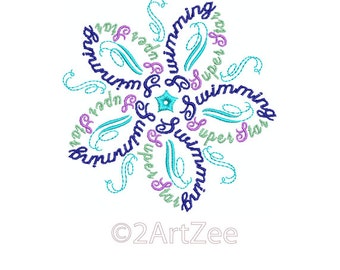 Modern Abstract and Bold Flower Machine Embroidery Design - Etsy