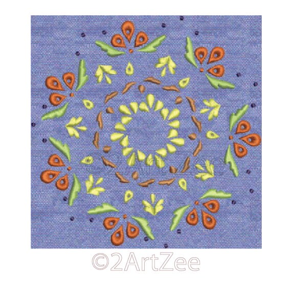 Circular Machine Embroidery Design | Etsy