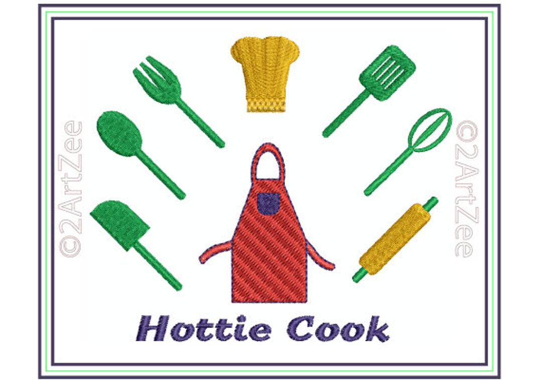 Chef Hottie Cook Embroidery Design - Etsy