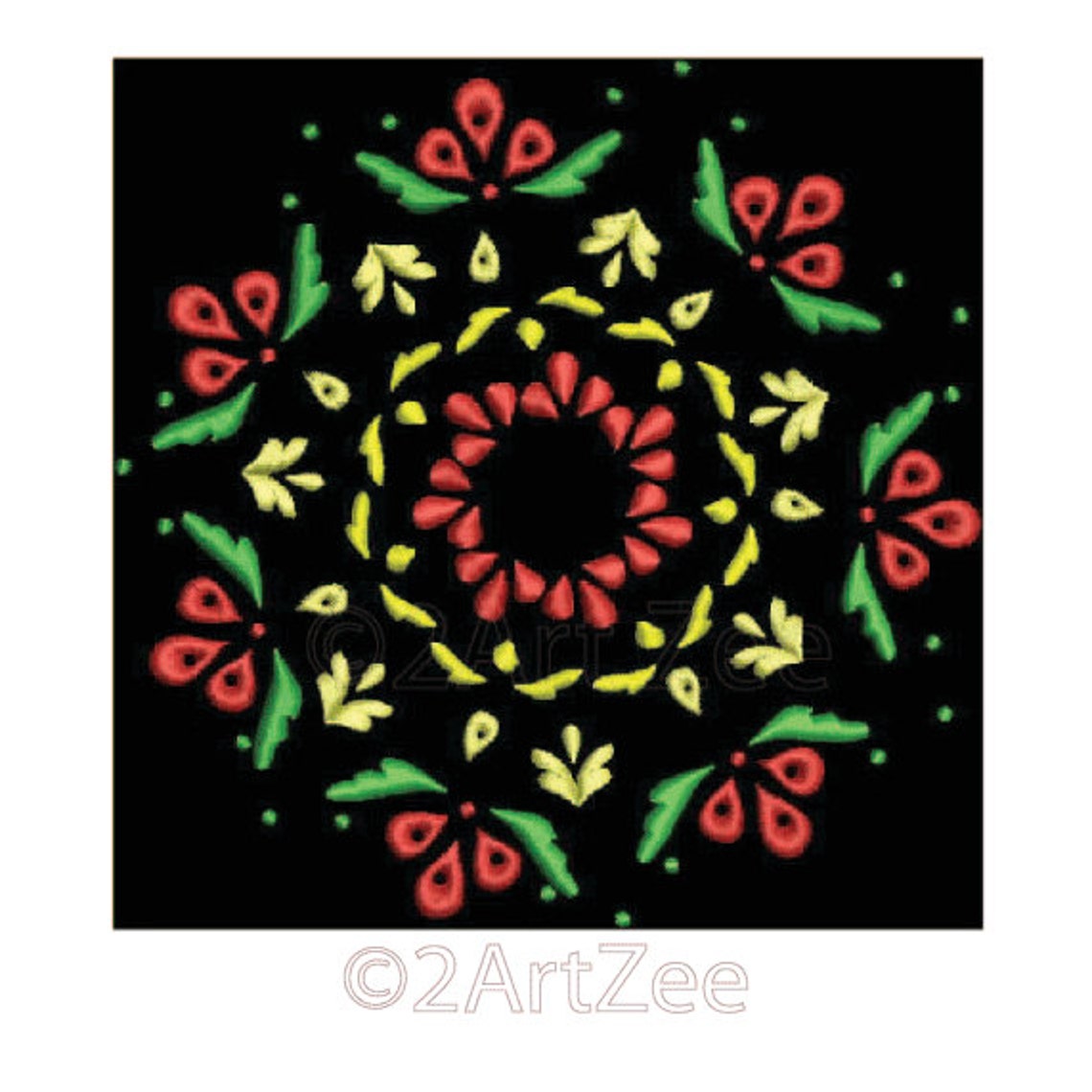 Circular Machine Embroidery Design - Etsy